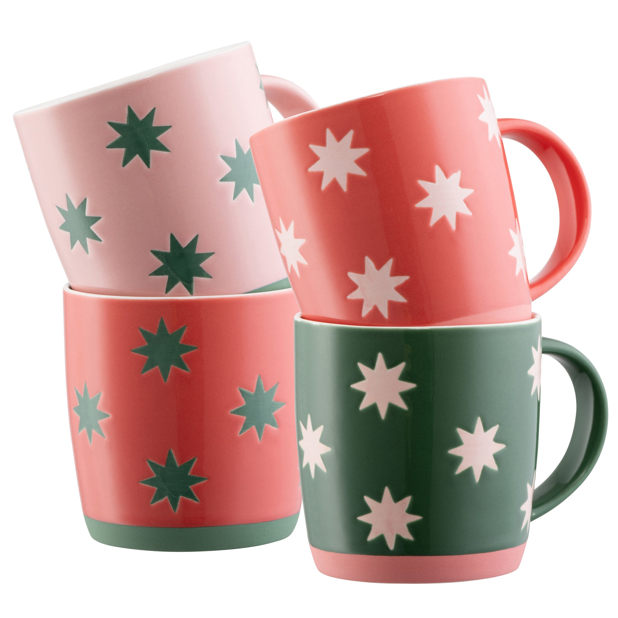 Belleek Living Bright Star Mugs Set of 4 – Belleek Pottery