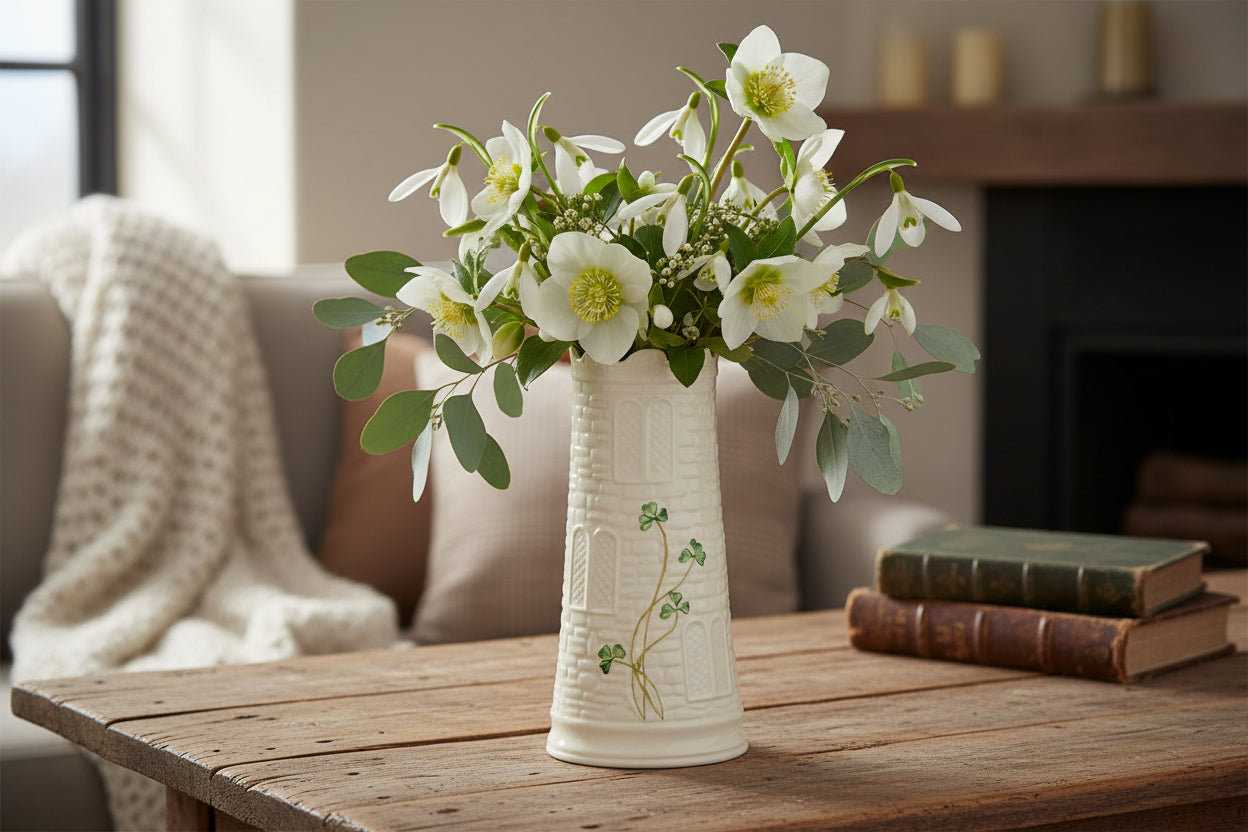 Belleek Classic Castle Vase – Belleek Pottery